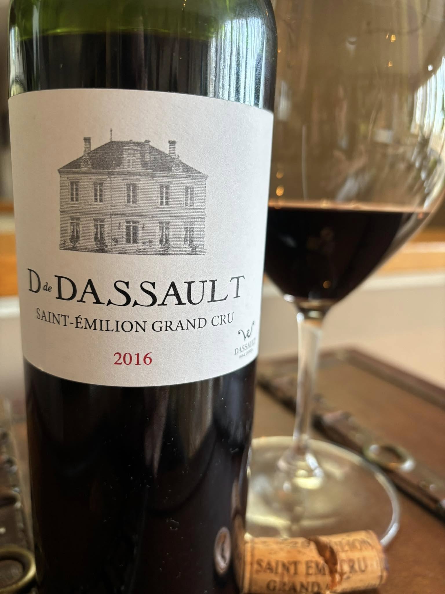 D de Dassault Saint Emilion Gran Cru 2016 – Vine to Table
